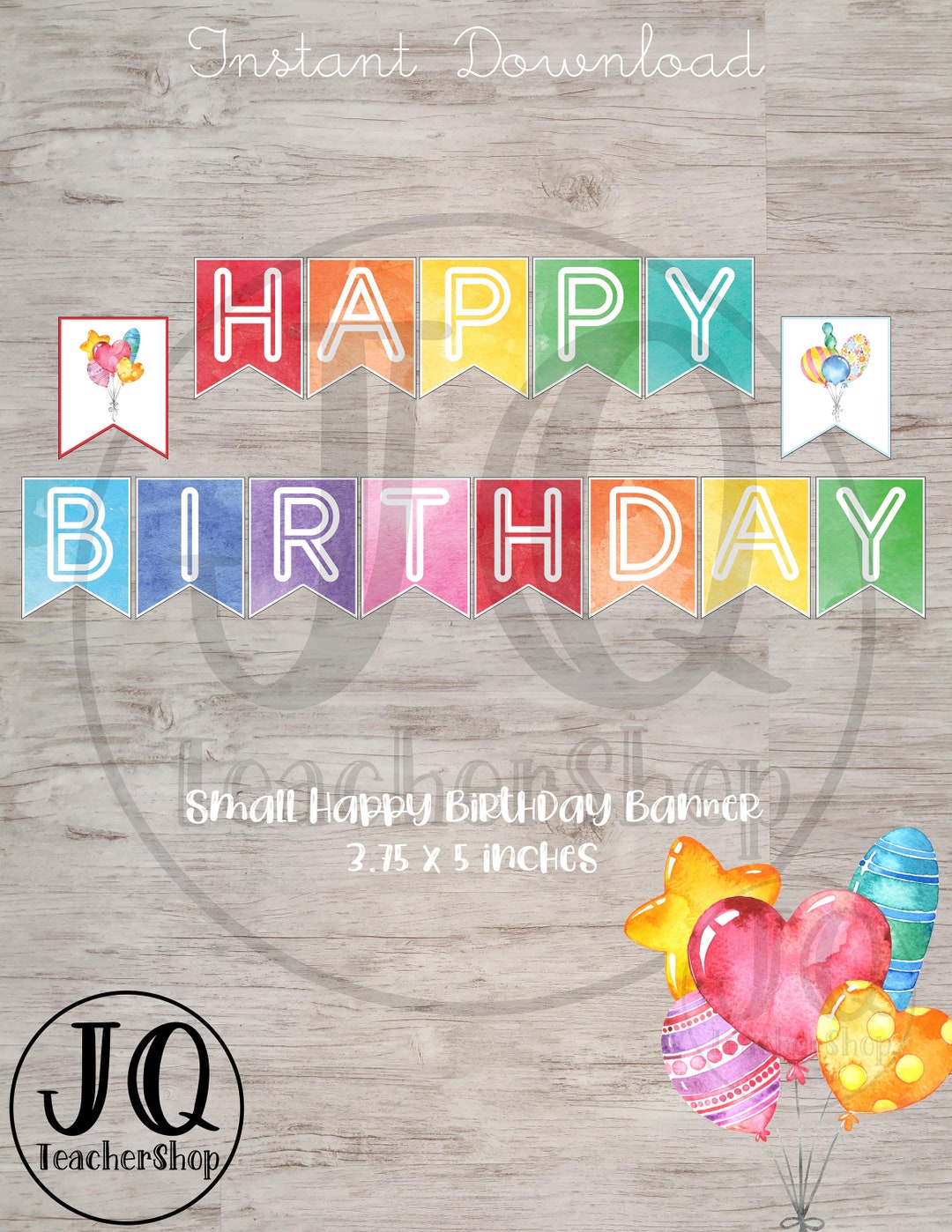 Printable Happy Birthday Banner, Back to School Banner, Class Birthday ...