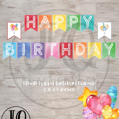 Printable Happy Birthday Banner Back to School Banner Class | Etsy