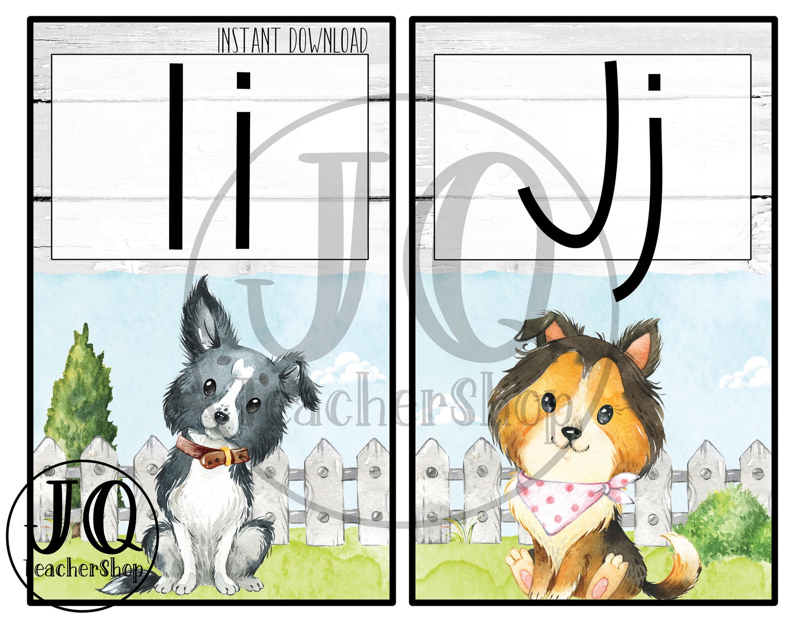 Printable Puppy Theme Alphabet Wall Posters Classroom Decor - Etsy