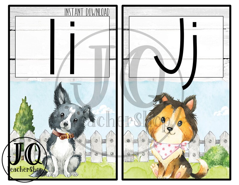 Puppy Alphabet Print, Dog Classroom Decor (digital Download) - Etsy