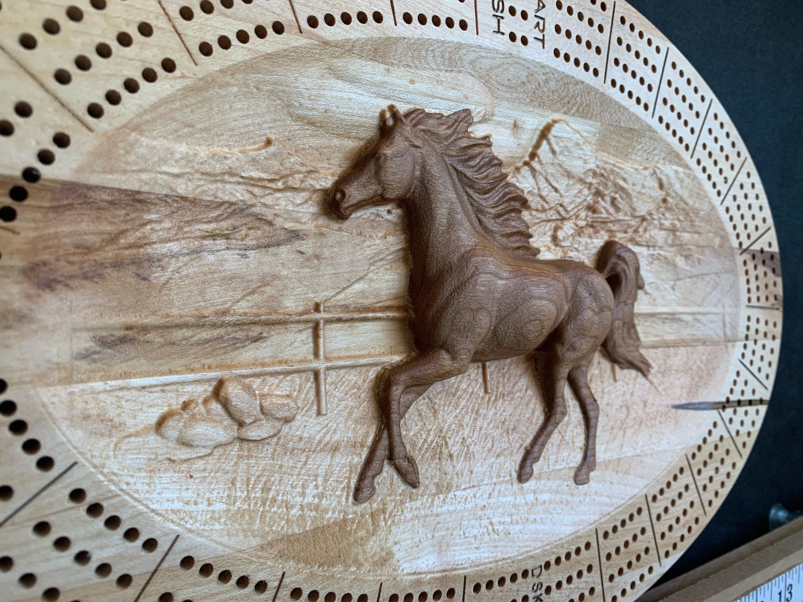CNC Carved Wood Inlay Crib Board - Etsy