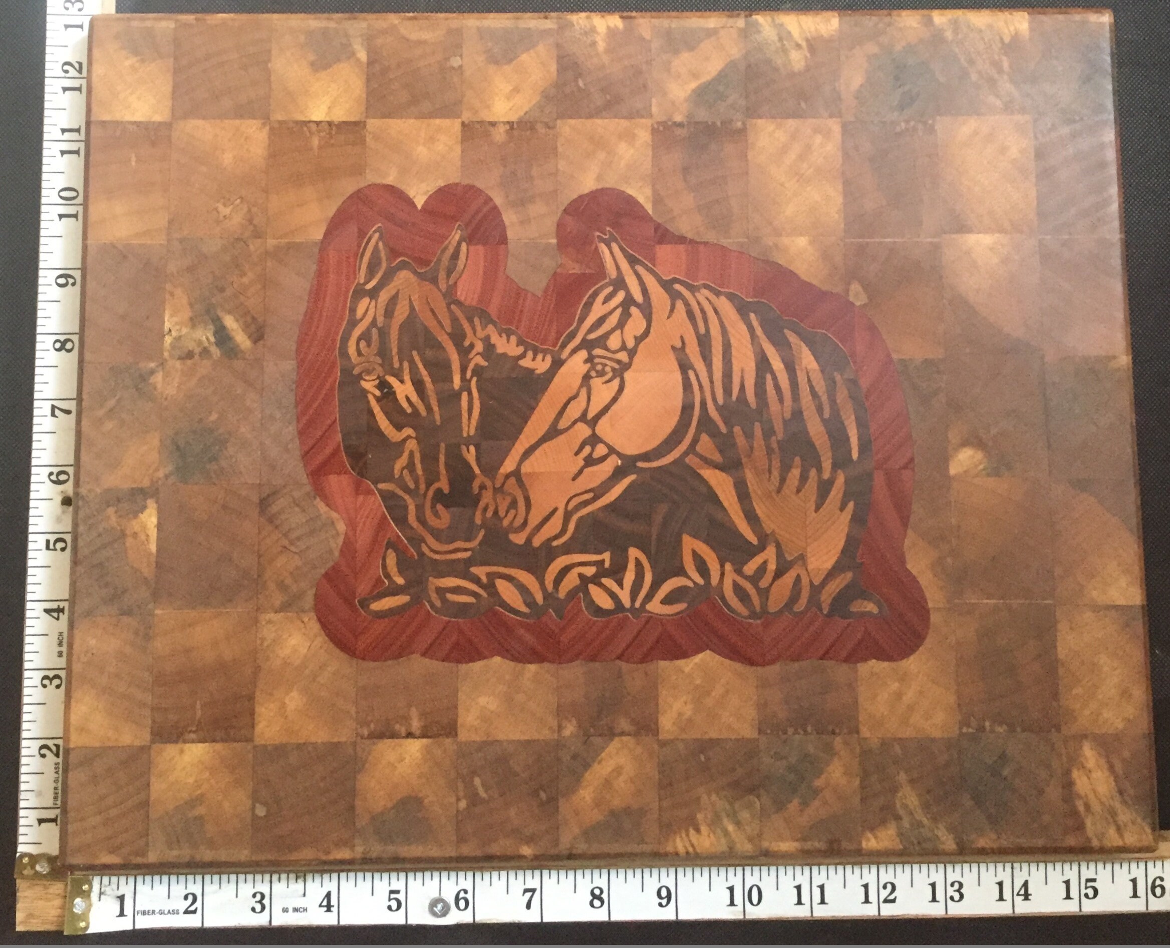 Custom Multi Species Inlay End Grain Cutting Boards With Display Stand ...