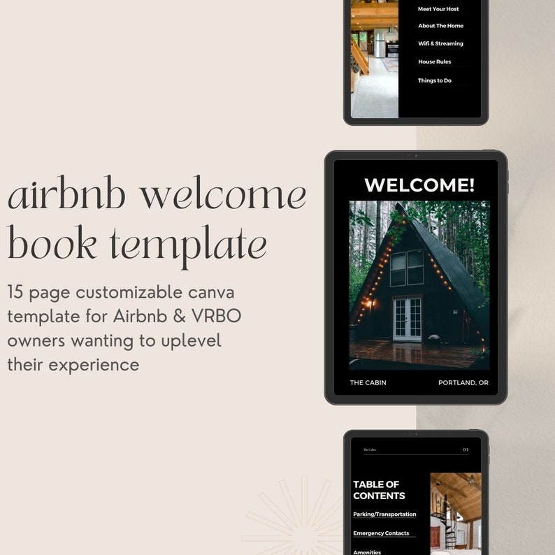 Airbnb Welcome Book Canva Template, VRBO Host Guide (digital Download ...