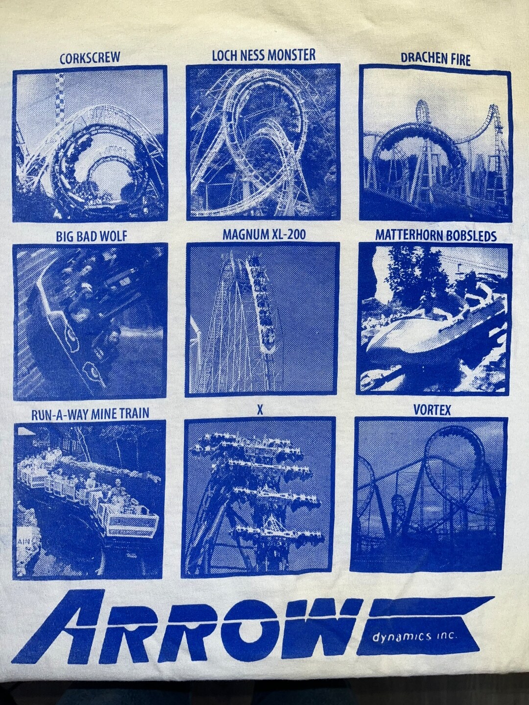 Arrow Dynamics Roller Coaster T Shirt - Etsy