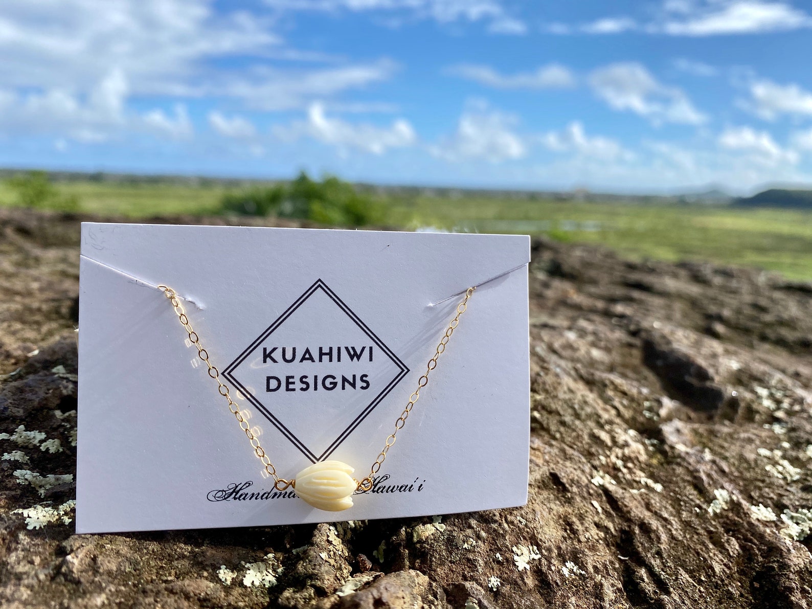 Pikake Flower ʻekahi Necklace | Single Pikake Necklace | Vintage ...