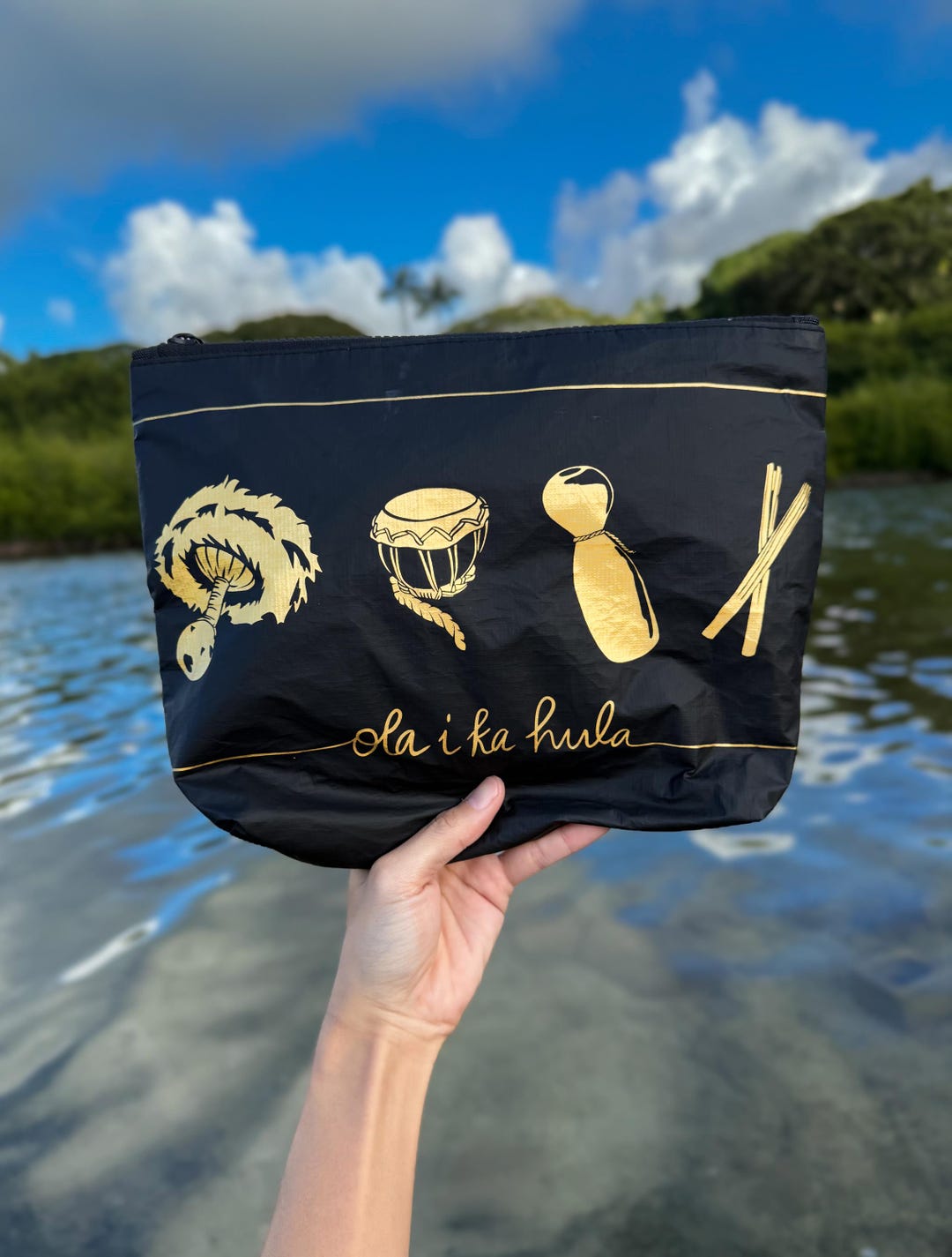 Hula Implement Pouch | Hula Dancer Instrument Ipu Heke Puniu Pu Ili Uli ...