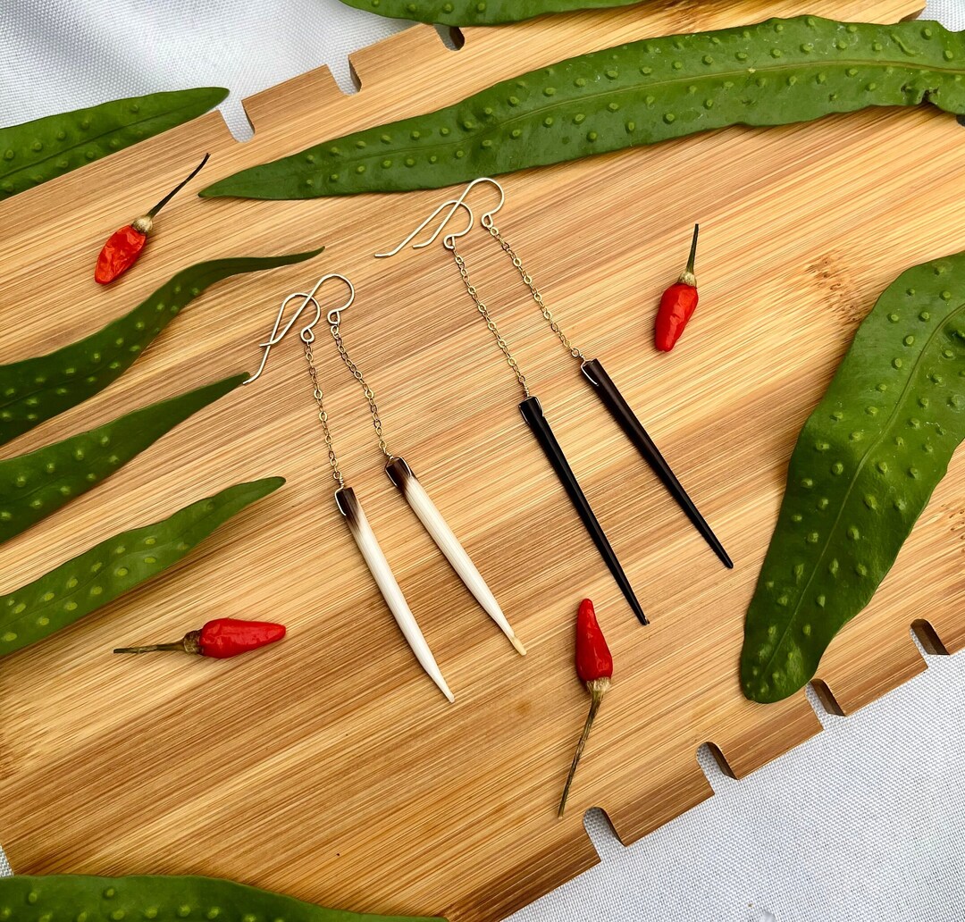 Porcupine Quill Drop Earrings | Customizable Earrings | Paniolo ...