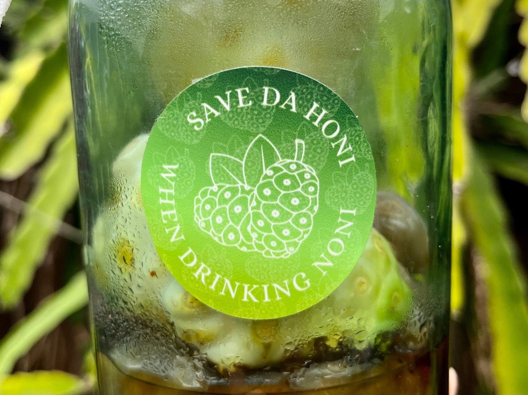 Noni Fruit Sticker Lāʻau Lapaʻau Traditional Medicine ʻŌlelo Hawaiʻi ...