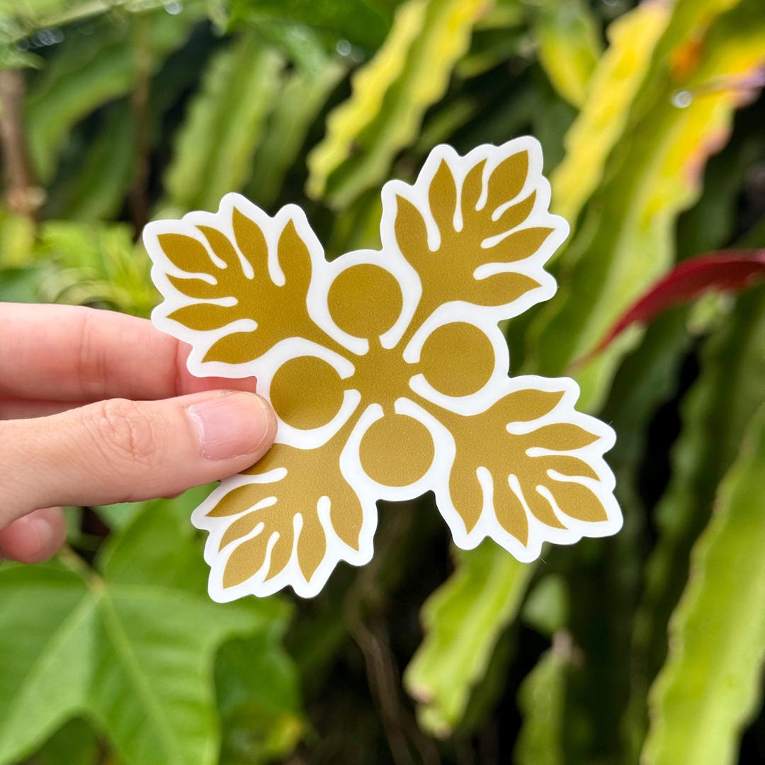 Ulu Quilt Sticker | Bread Fruit Pepili | Traditional Hawaiian Quilt ...