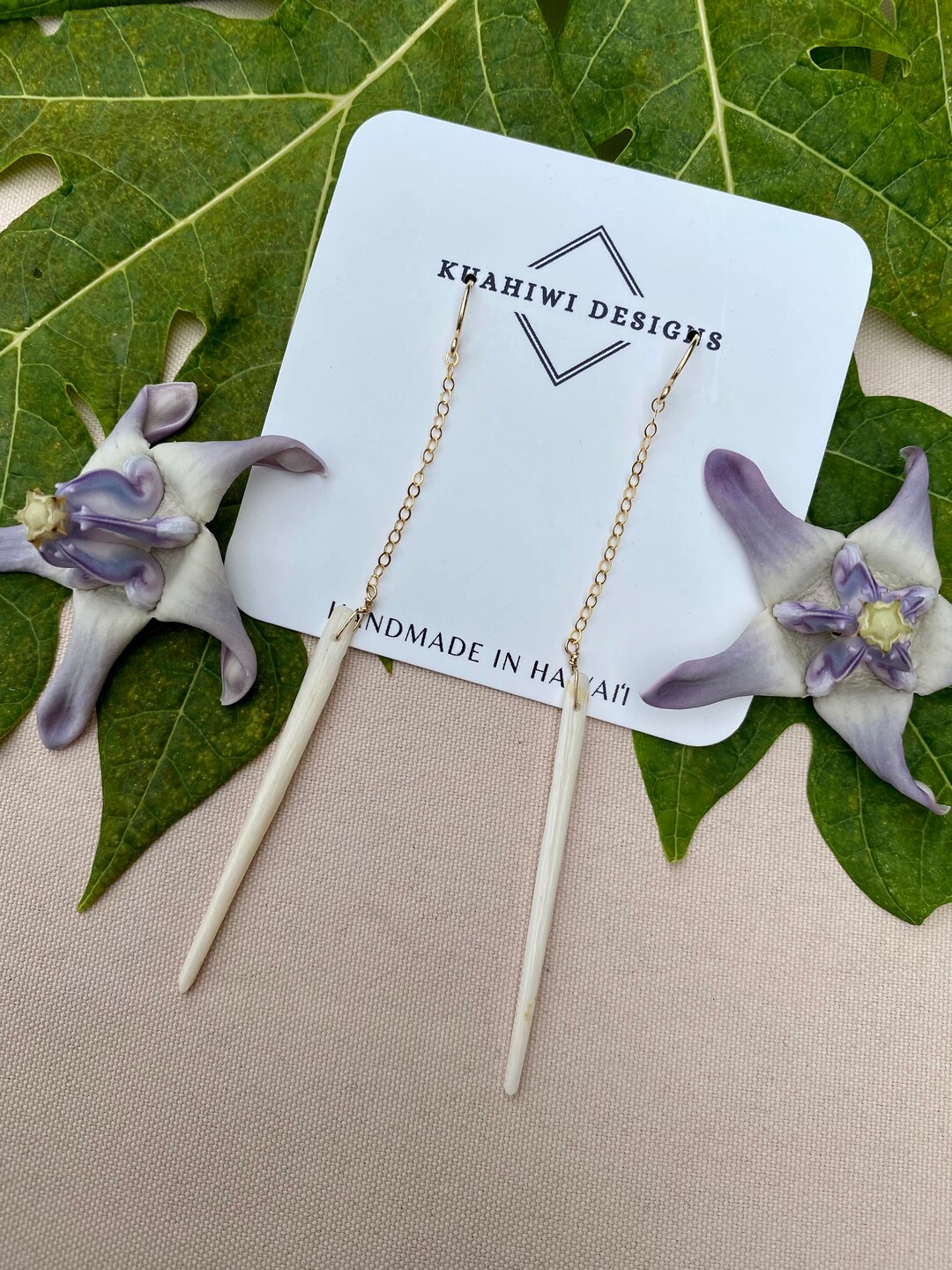 Stingray Barb Faux Threaders | White Tail Spine Earrings for Edgy Girls ...