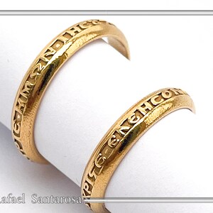 18k Solid Gold Jesus Prayer Ring: Handcrafted Christian Wedding Band - Etsy