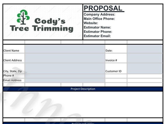 Tree Service Invoice