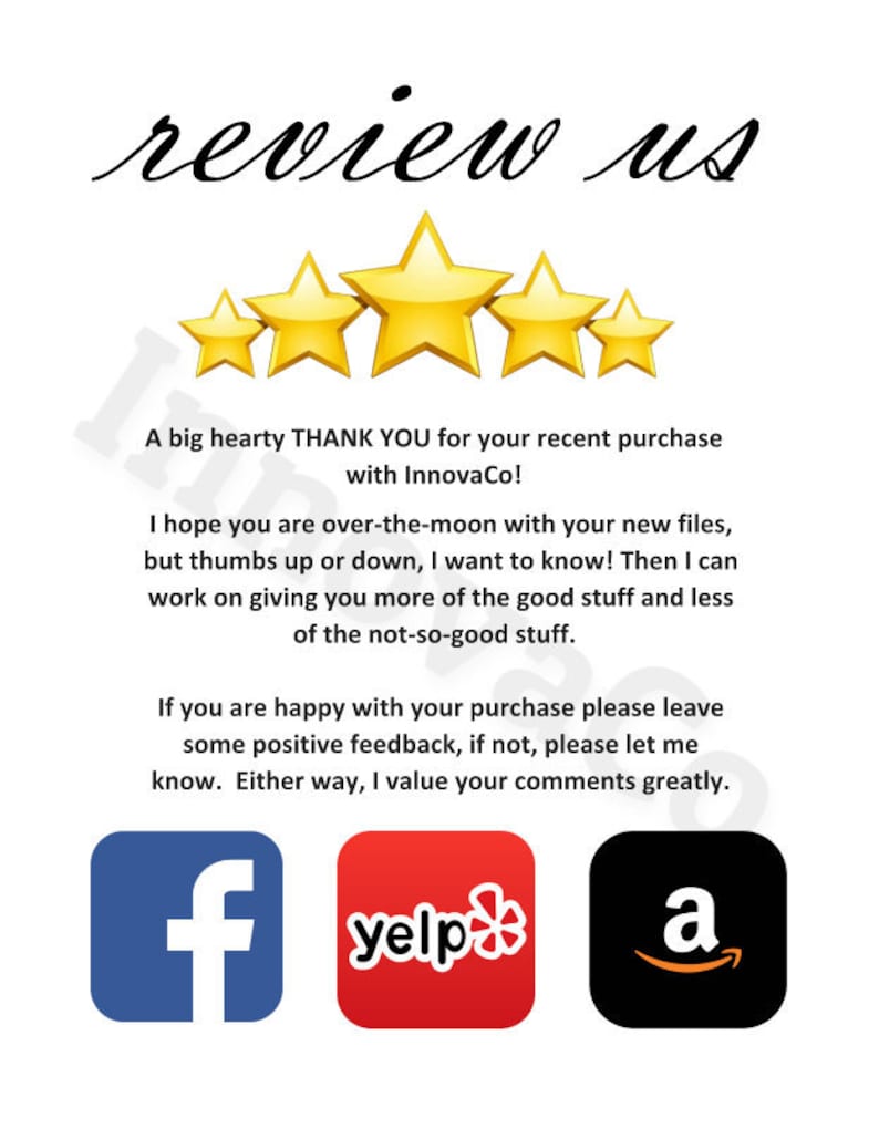 Business Review Poster, Review Display, Review Us Poster, Review Sign ...