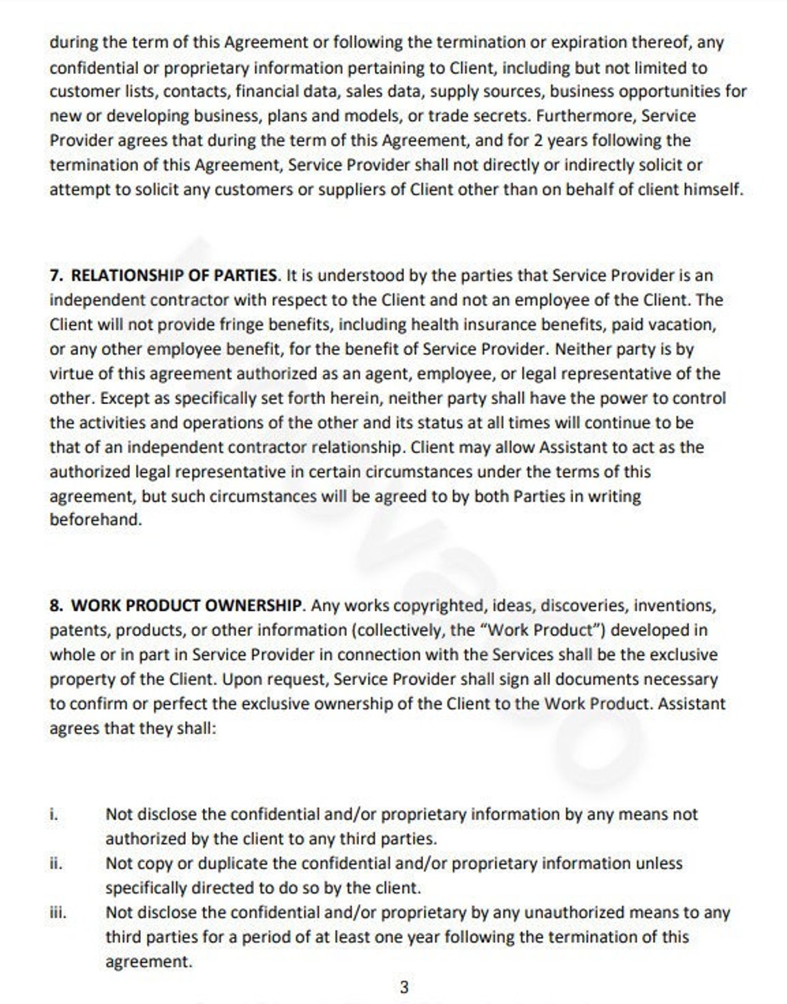 Virtual Assistant Contract, VA Contract Template, Virtual Assistant, VA ...