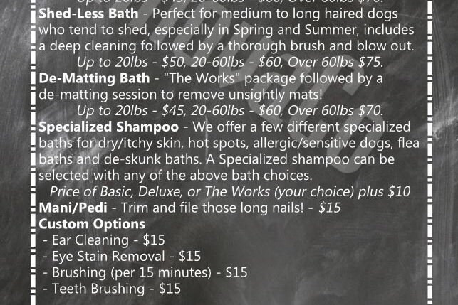 Pet Grooming Menu, Dog Grooming Menu, Grooming Menu Template, Editable ...