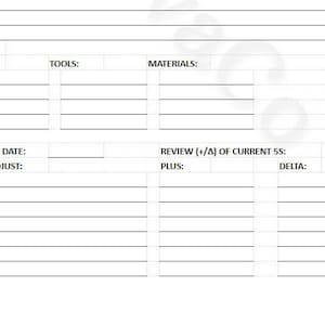 5S Checklist, 5S, LEAN Six Sigma, Checklist, Workplace Organization ...