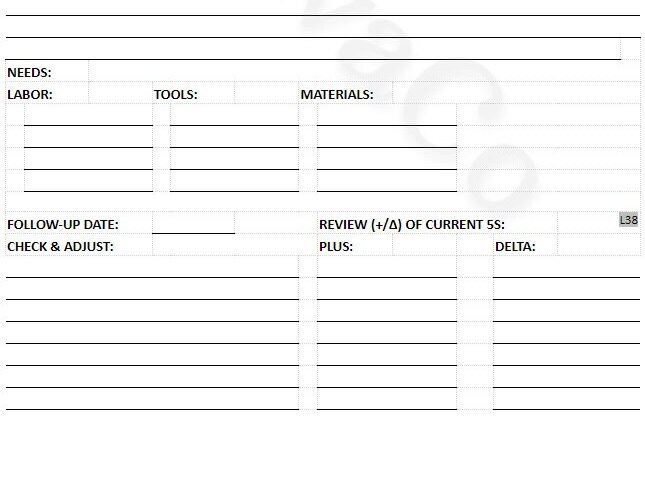 5S Checklist, 5S, LEAN Six Sigma, Checklist, Workplace Organization ...