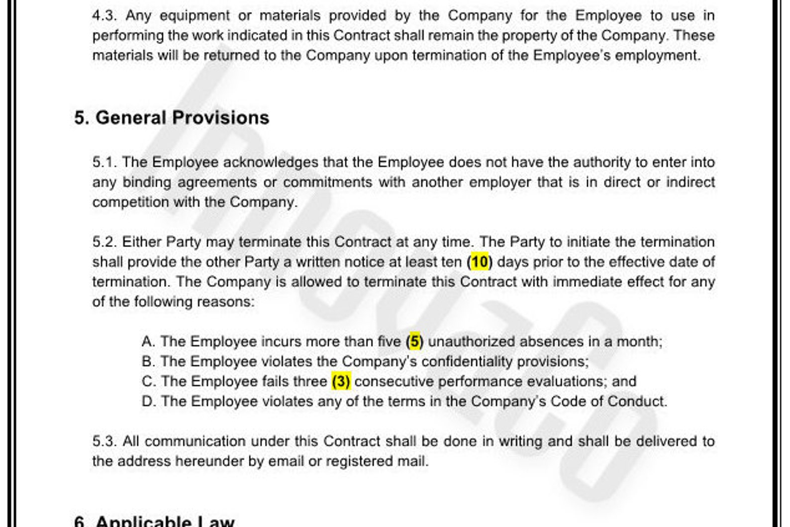 Work From Home Contract Template, Remote Work Contract Agreement ...