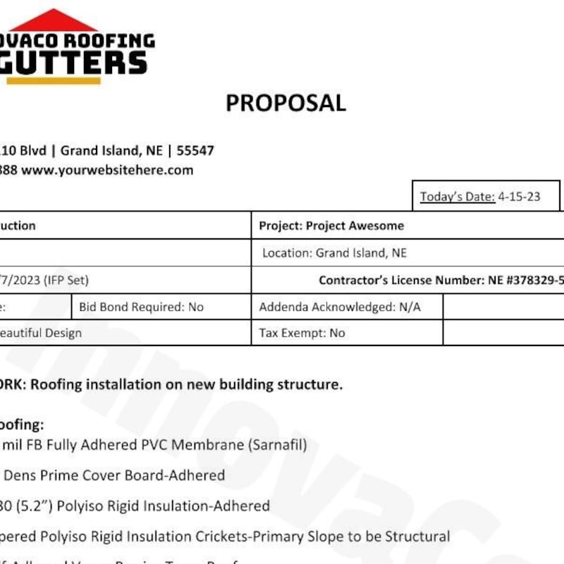 Gutter Contract - Etsy