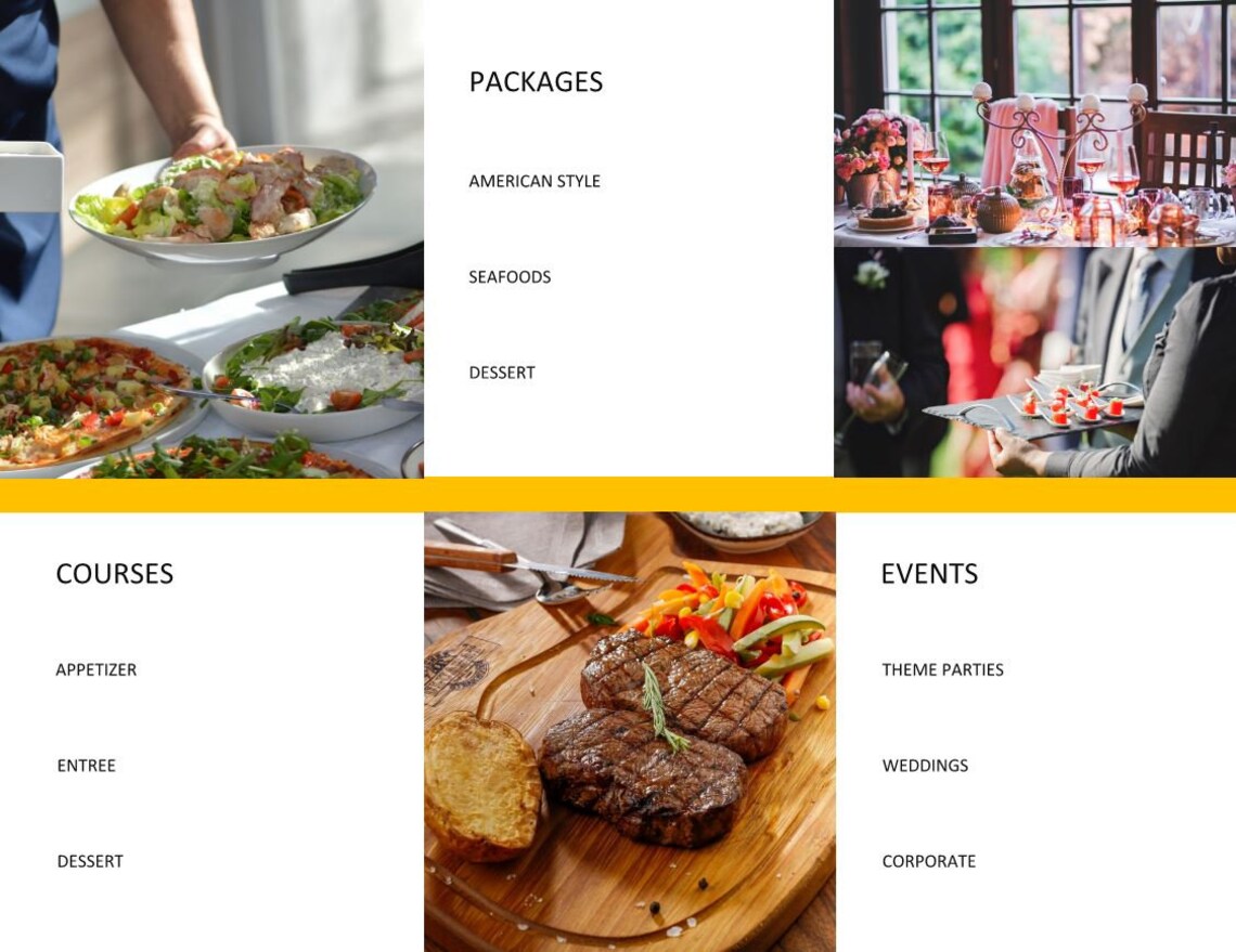 Catering Brochure Template, Catering Templates, Catering Menu Template ...