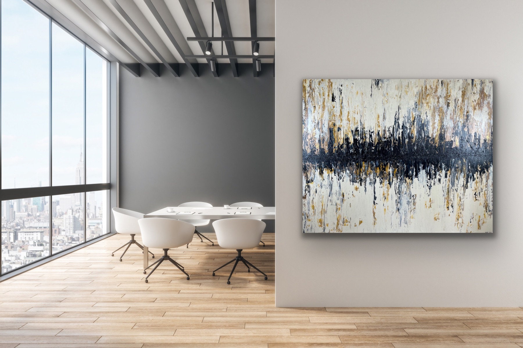 Arte de lienzo grande original grande pintura acrílica | Etsy