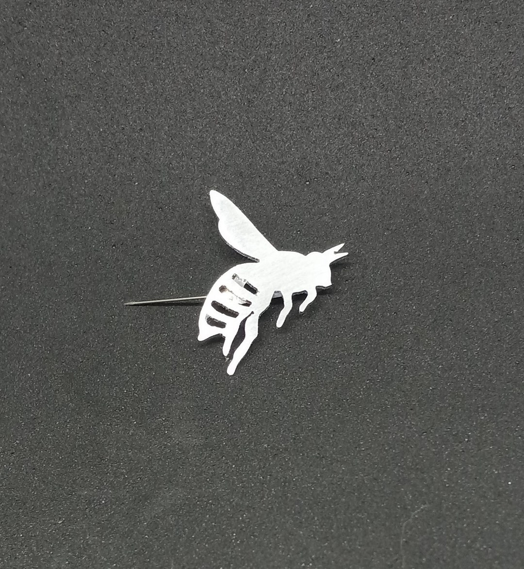 Bee Recycled Aluminum Lapel Pin - Etsy