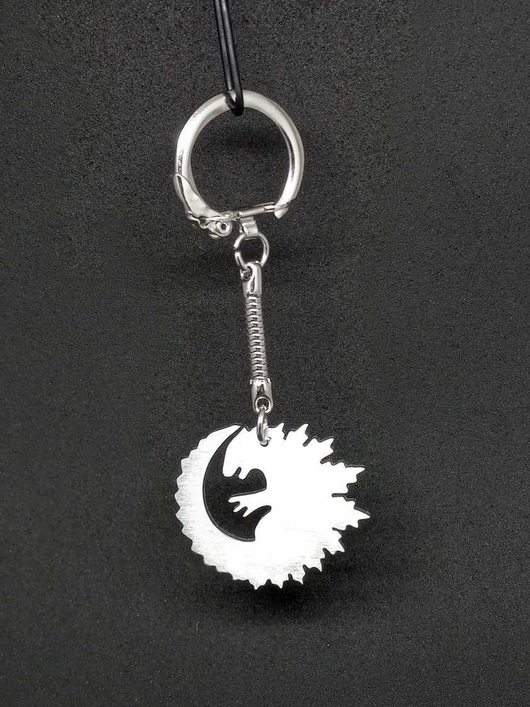 Satin Finish Atomic Recycled Aluminum Keychain - Etsy