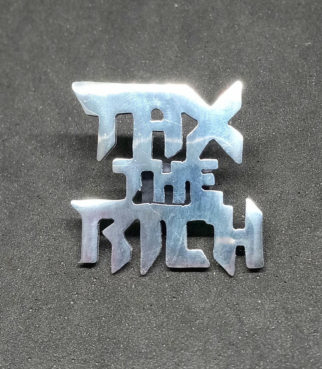 Tax the Rich 2 Recycled Aluminum Lapel Pin - Etsy