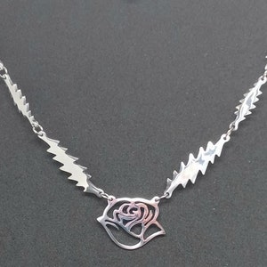 Rose Bolt Recycled Aluminum Necklace - Etsy