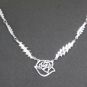 Rose Bolt Recycled Aluminum Necklace - Etsy