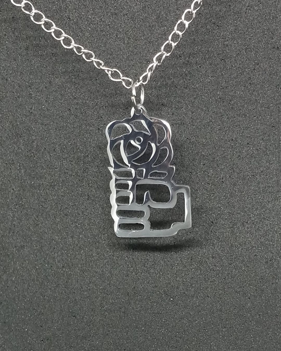 Democratic Socialists Recycled Aluminum Pendant Necklace - Etsy