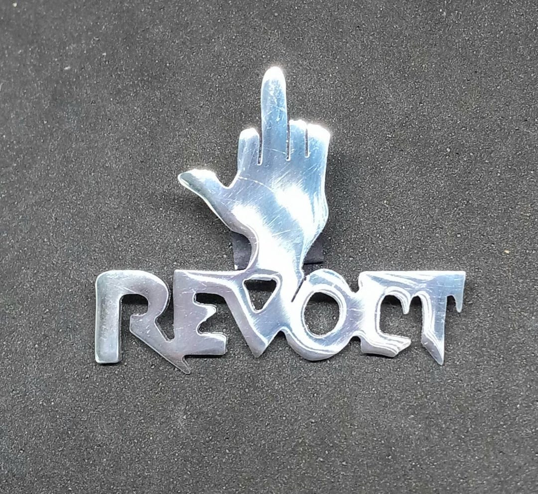 Revolt Recycled Aluminum Lapel Pin - Etsy