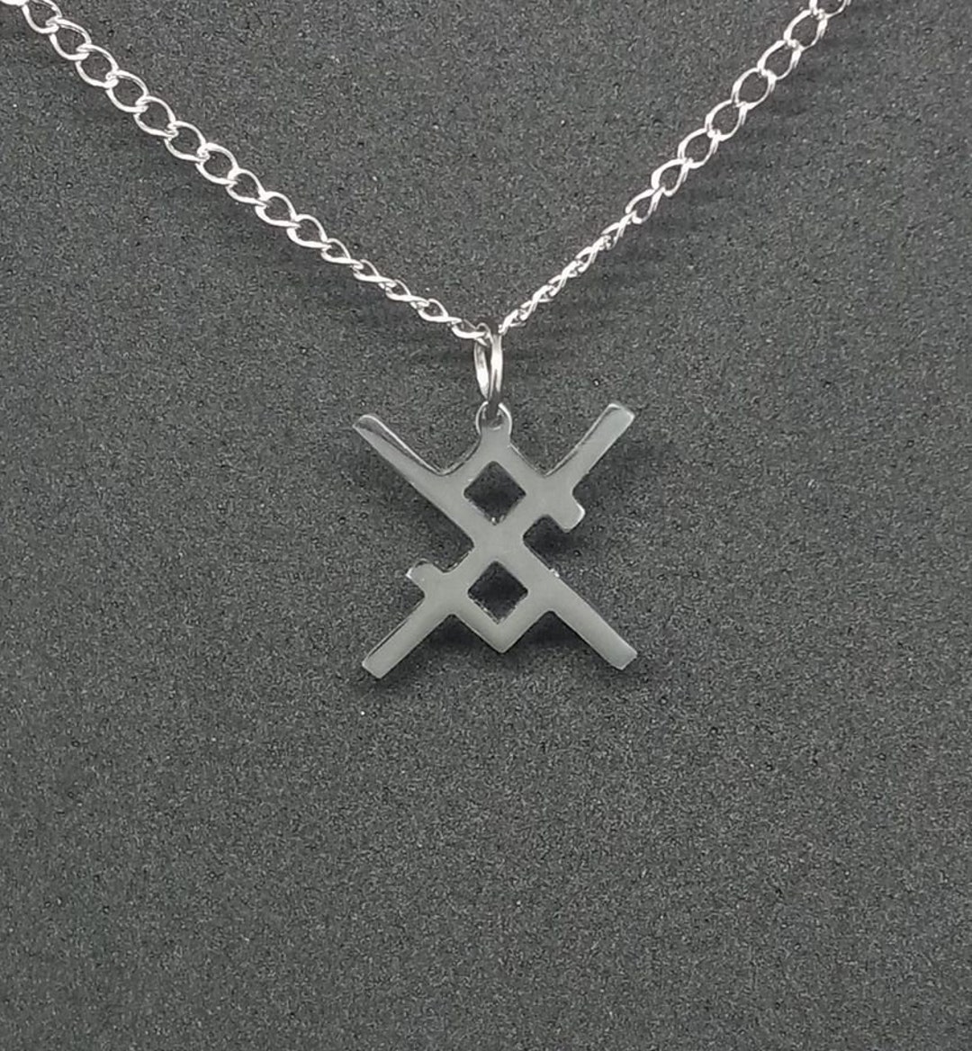 Eternal Love Rune Recycled Aluminum Pendant Necklace - Etsy