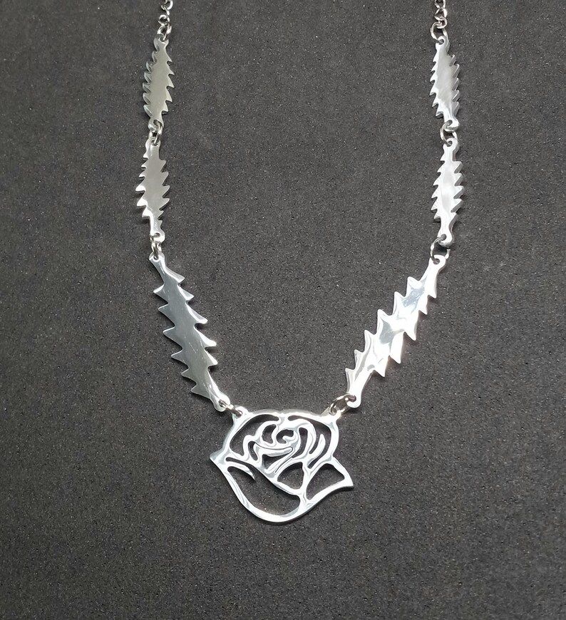 Rose Bolt Recycled Aluminum Necklace - Etsy