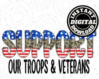 Support Our Troops Png | Etsy