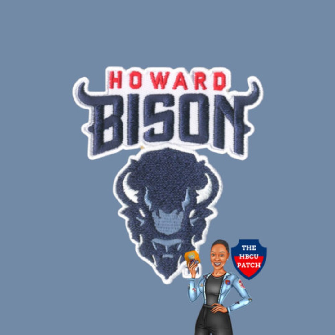 Howard University Bison HBCU Patch - Etsy