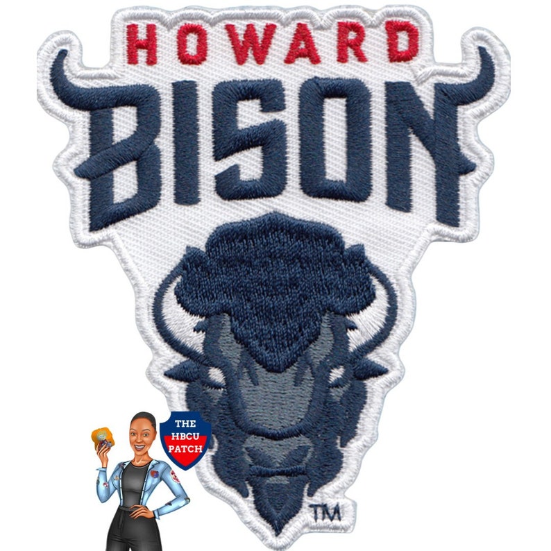 Howard University Bison HBCU Patch - Etsy