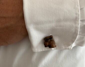 Rabbit Cufflinks - Etsy