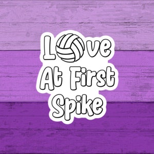 Volleyball Sticker Pack Volleyball Water Bottle Sticker - Etsy