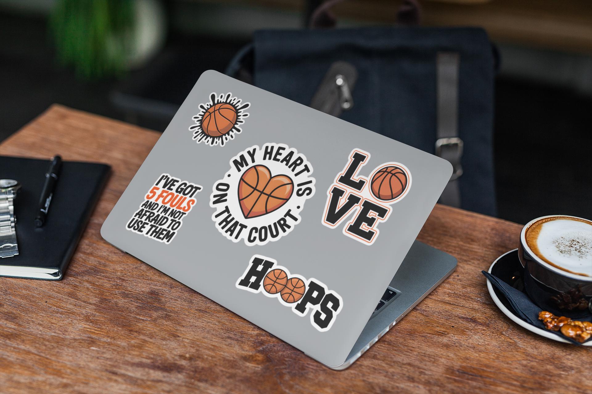 Basketball Sticker Bundle - Instant Digital Download 20 PNG Printable ...