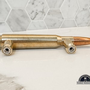 50 Caliber Bullet Cabinet Pull, Drawer Handle, Man Cave Accessory ...