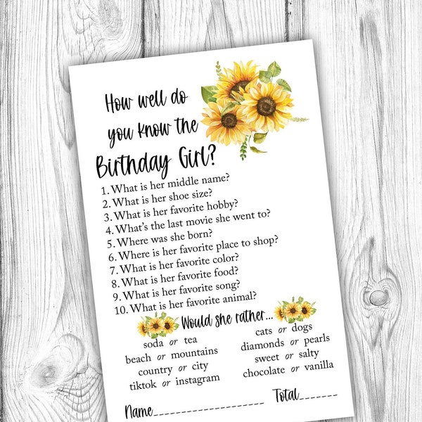 Sunflower Birthday - Etsy