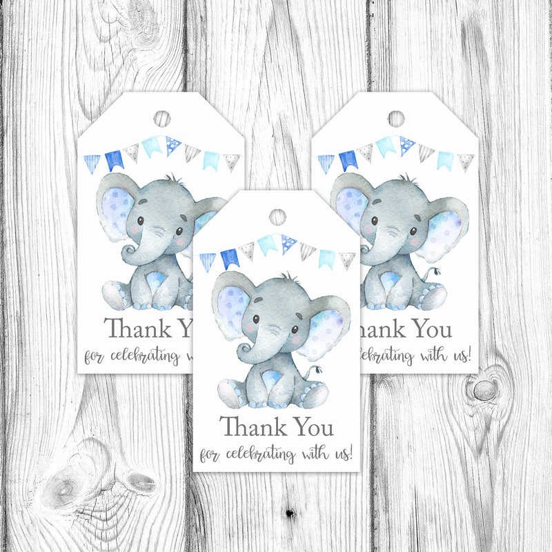 Blue Elephant - Etsy
