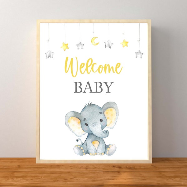 Yellow Gray Baby - Etsy