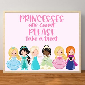 Princess Birthday Party Princess Party Sign Princess Dress - Etsy