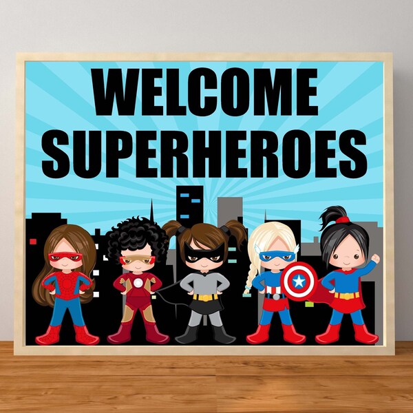 Superhero Welcome - Etsy