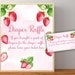 Strawberry Diaper Raffle Sign and Cards, Diaper Raffle Game and Tickets ...