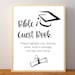 Graduation Guest Book Sign, Graduation Party Sign, Graduation Guest ...
