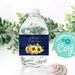 Sunflower Water Bottle Labels, Sunflower Baby Shower, Editable Water ...
