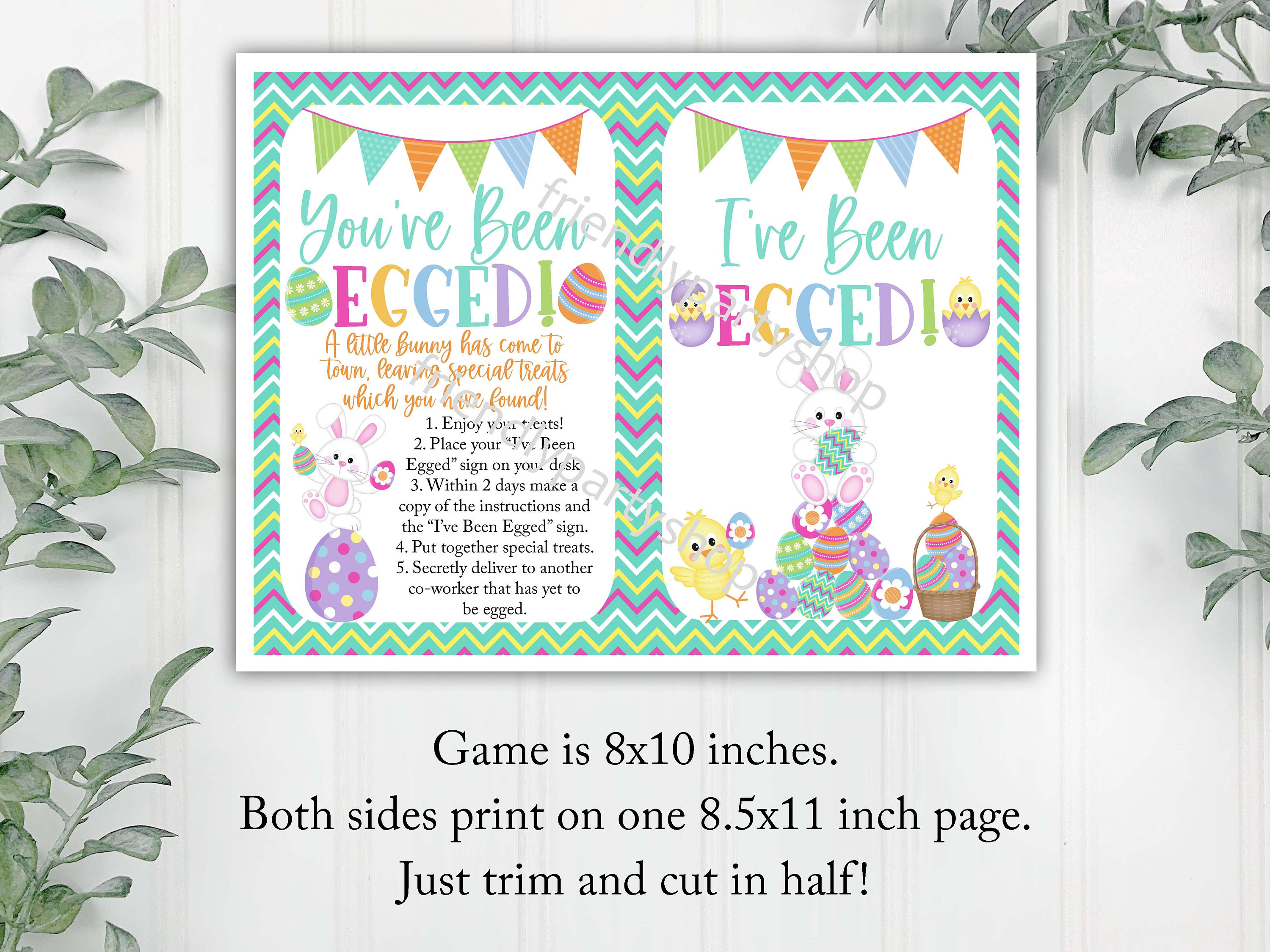 You've Been Egged Coworker Office Game, I've Been Egged, Easter Game ...